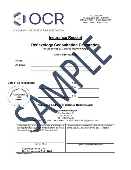 Insurance Receipt Claim Forms
